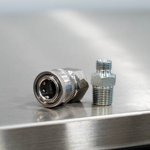 Adapter & Quick Connect Coupler Kit For Comet Static | Stainless Steel ...