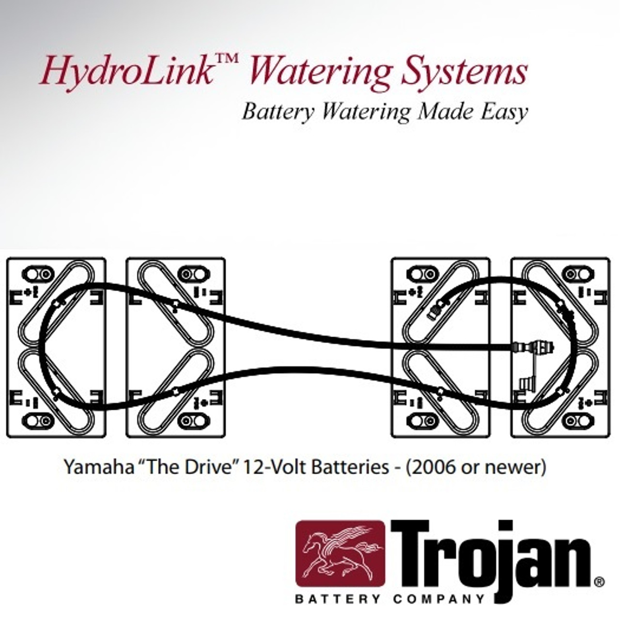Trojan Hydrolink Battery Watering System Yamaha Drive 48v 12v
