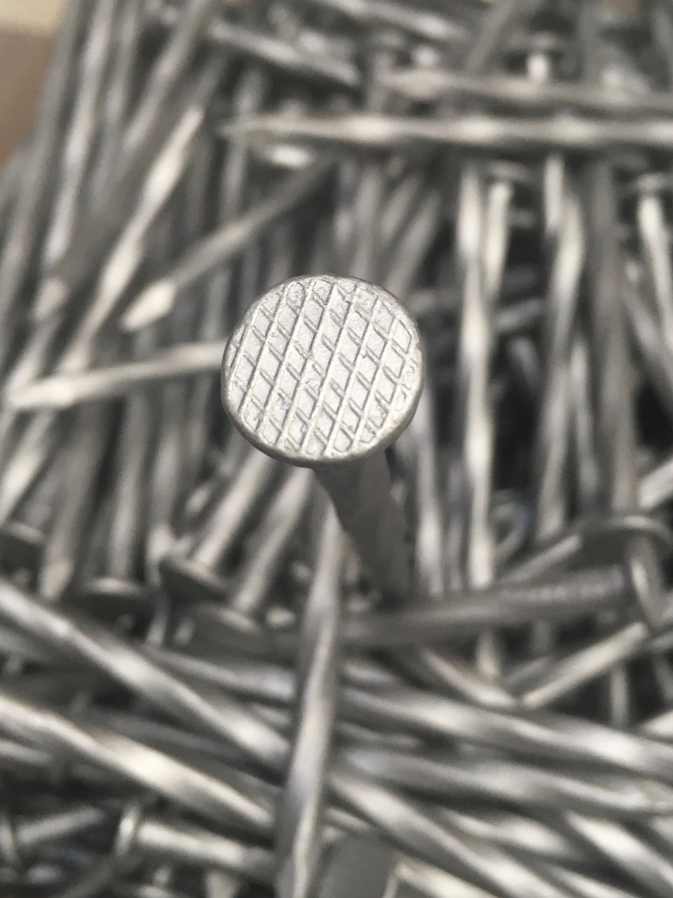 6-Inch (60D) Galvanized Spiral Timber Tie Nails w/ Waffle Head