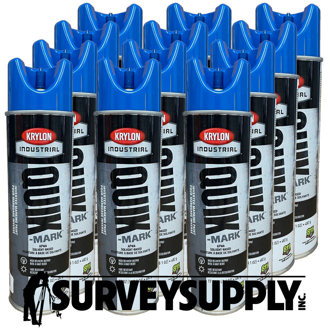 Krylon Industrial QUIK-MARK Inverted Marking Paint - Blue