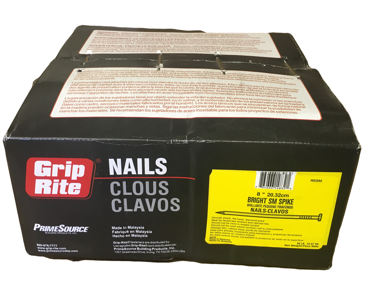 8-inch Bright Spikes | 8-inch Spike Nails | Survey Supply, Inc.