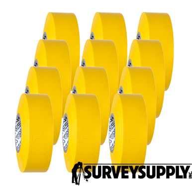 Marking Tape in Yellow - 2.0 mil Thick (Box of 12 Rolls)
