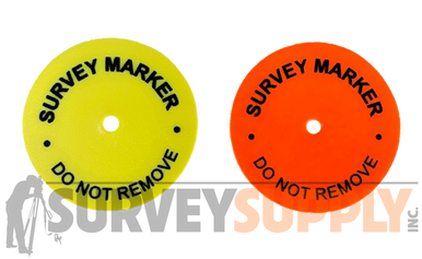 Plastic Hub Disc Survey Markers | Hub Disc Washers (100 Pack)