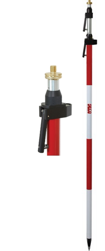 Seco Quick-Release Prism Pole - 11.81 ft (Two-section | adjustable tip ...