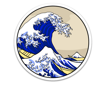The Great Wave Vinyl Sticker - MFA Boston Shop | Gifts from the Museum ...