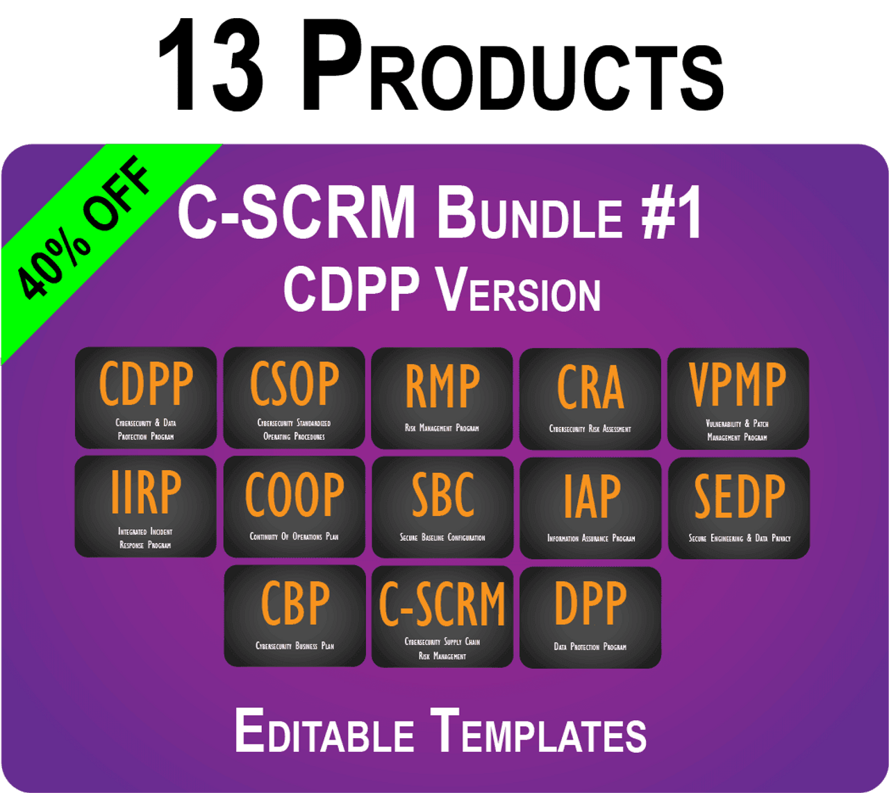 C-SCRM Bundle 1: CDPP version (ISO or NIST alignment)
