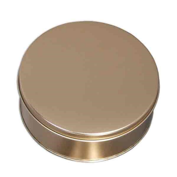9-7/8 Round Gold Tins