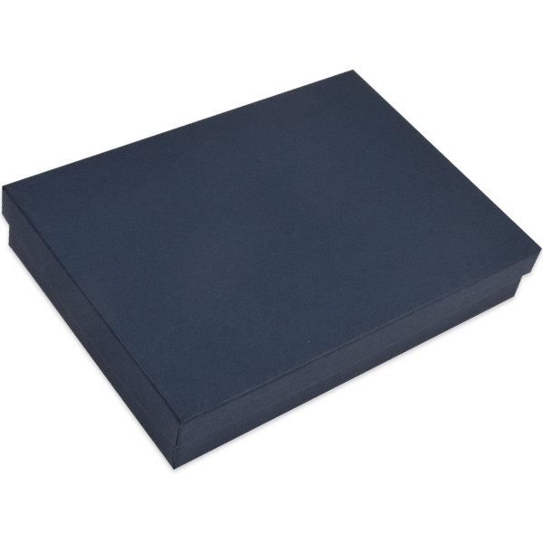 Wholesale Navy Blue Jewelry Boxes 7" x 5" x 1-1/4" - 100 Boxes/Pack
