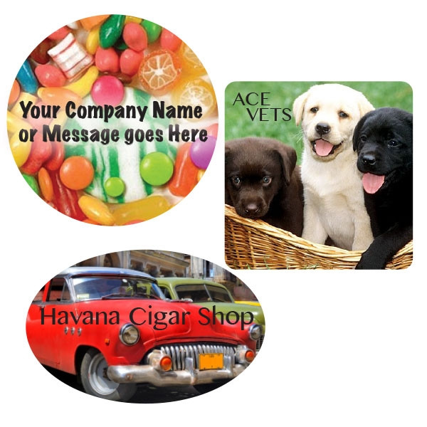 Digital Custom Printed Labels - 3" Circle