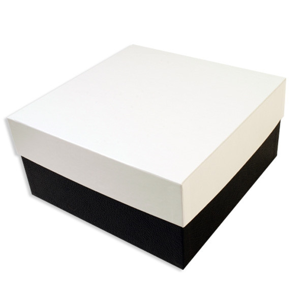 Rigid Set Up Boxes - Top & Base assembled - Tuxedo Black & White