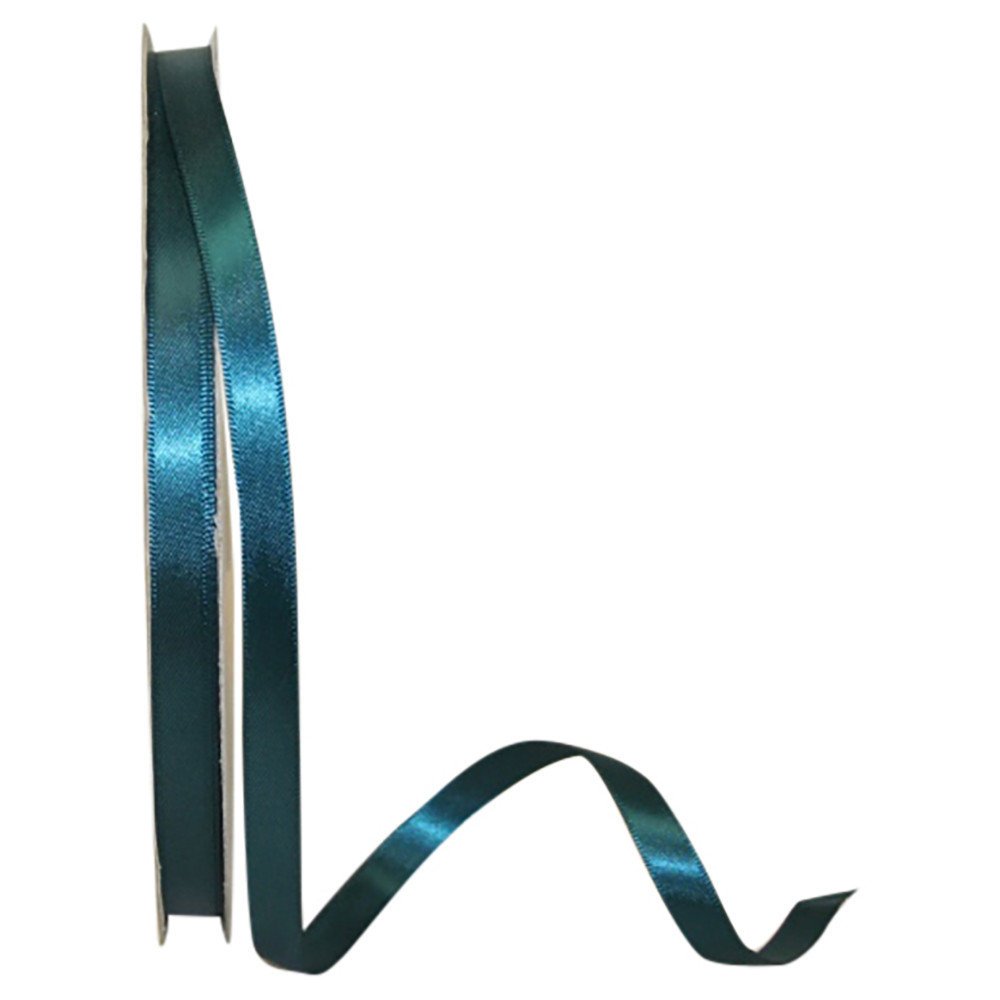 3/8" width Double Face Satin Ribbon - Teal