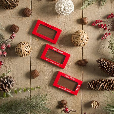 Red Chocolate Business Card Boxes