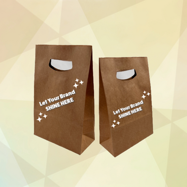 Custom Branded Die Cut Handle Paper Bags