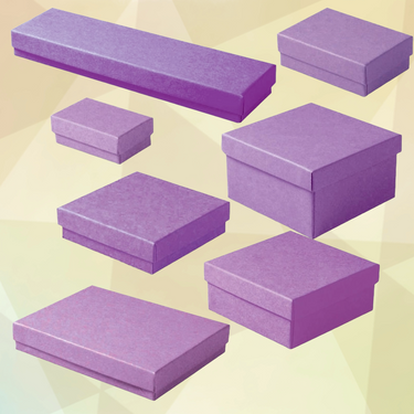 Purple Kraft Jewelry Boxes