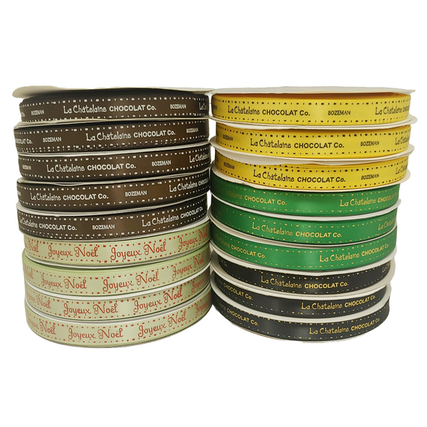 Custom Branded Satin Ribbons- Single Face - 5 Rolls