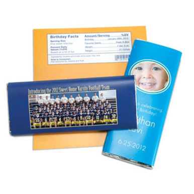 Full Color and Photo Printed Candy Bar Wrappers