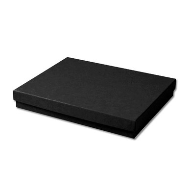 Wholesale Matte Black Jewelry Boxes 7" x 5" x 1-1/4" - 100 Boxes/Pack