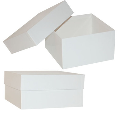 7" White Rigid Set Up Boxes