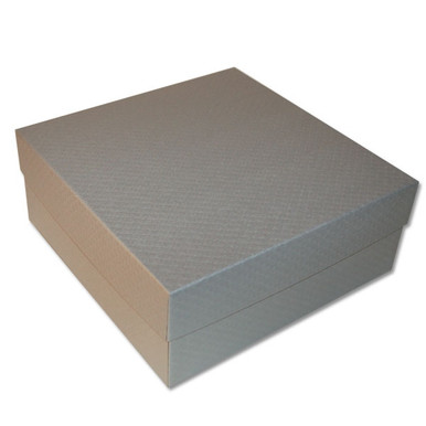 Rigid Set Up Boxes - Top & Base assembled - Silver 11-1/4"