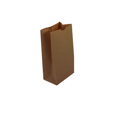 6 lb. SOS Paper Bags Recycled Kraft - Flat Bottom no handles
