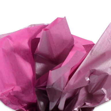 Silver Metallic & Hot Pink tissue paper