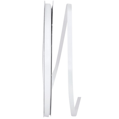 1/4" width Double Face Satin Ribbon - White