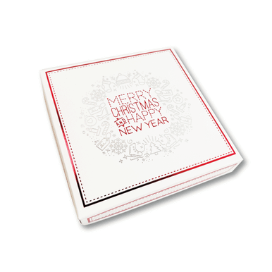 Chocolate Box Covers-8 oz.- Foil Christmas