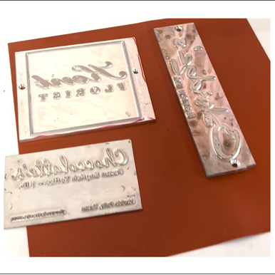 HOT-STAMP PLATE FOR PAPER BAGS