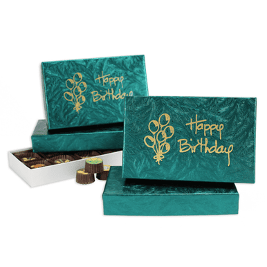 1/2 lb. Rigid Set Up Boxes-Cover & Base Sets-Forest Green Embossed