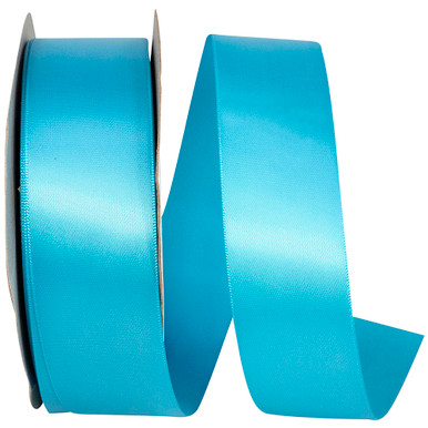 Turquoise Blue Double Face Satin 1-1/2" x 100 Yards/Roll