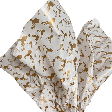 Copper Stag Wrapture Printed Tissue Paper