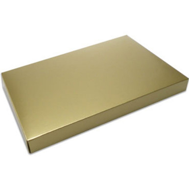 1-1/2 lb. Chocolate Box Covers-1 Layer-Gold Lustre