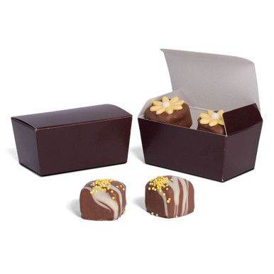 2 oz. Brown Ballotin Candy Boxes