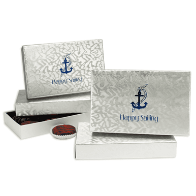 1/2 lb. Rigid Set Up Boxes-Cover & Base Sets-Royal Silver