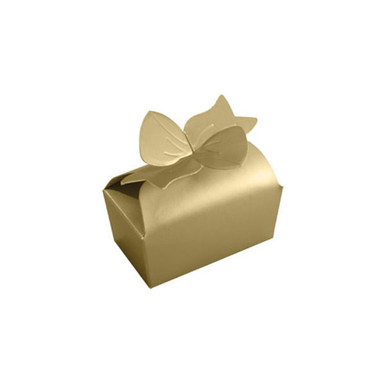Small Gold Bow Favor Boxes