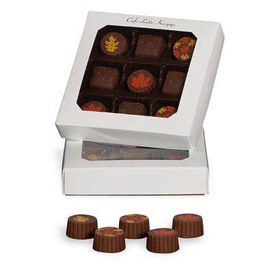 Chocolate Box Covers-8 oz.- White with Window