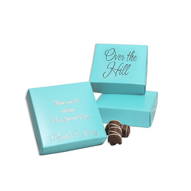 Chocolate Box Covers-3 oz.-1 Layer-Lagoon