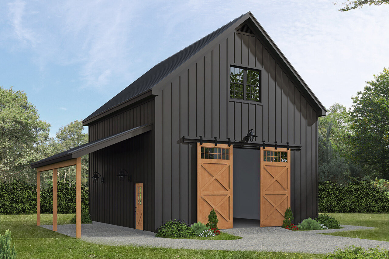 Raptor's Roost Barn #17043 | The House Plan Company