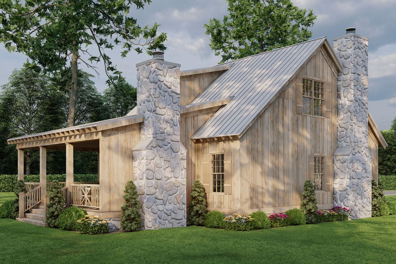 Aspen Falls Retreat #33077 | The House Plan Company