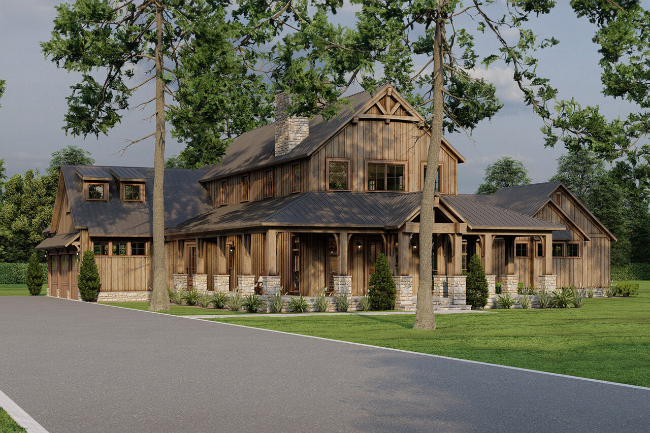 Timberland Ranch #47769 | The House Plan Company