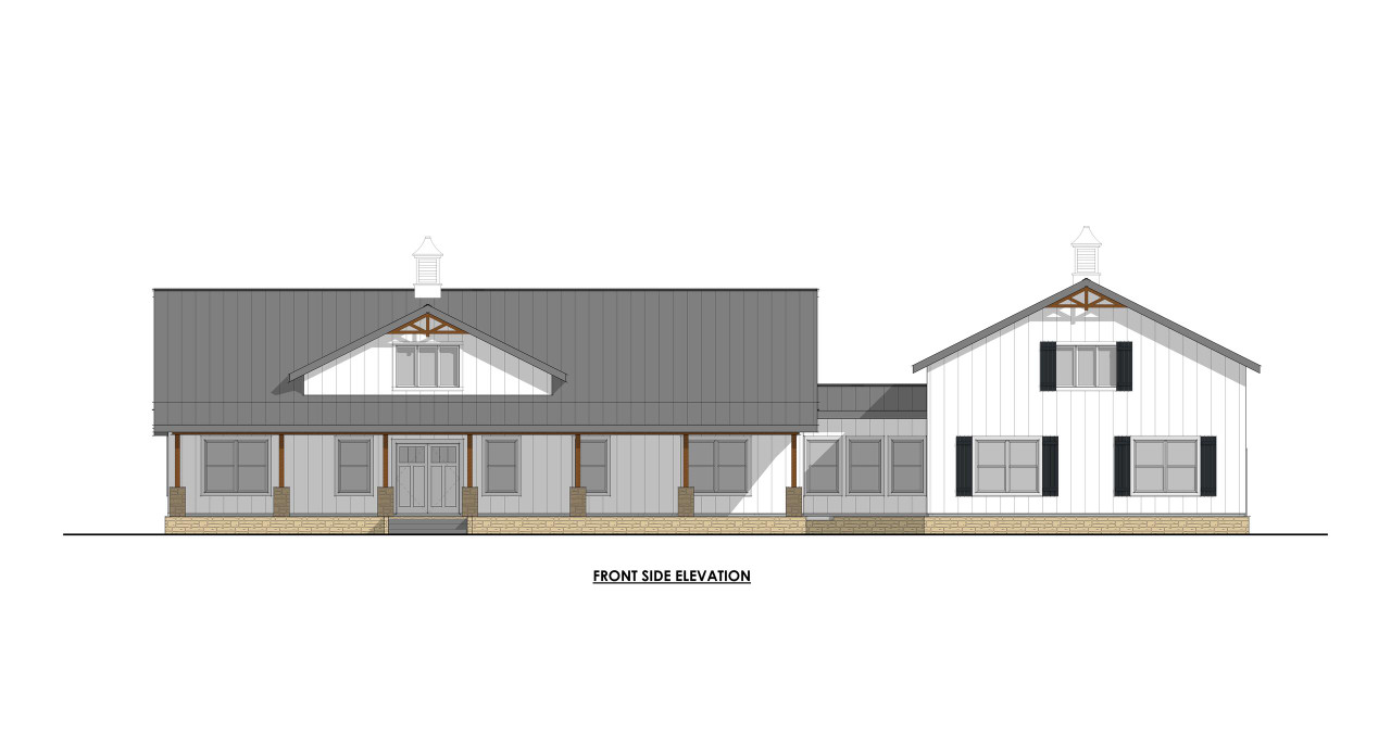 Maple 2 House Plan - Modern Barn Home | The House Plan Company