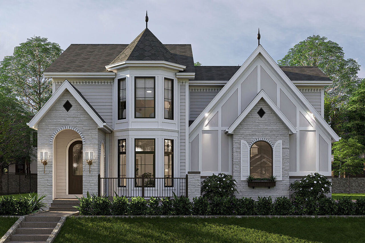 Victorian House Plans - Victorian Style House Plans - Victorian Home ...