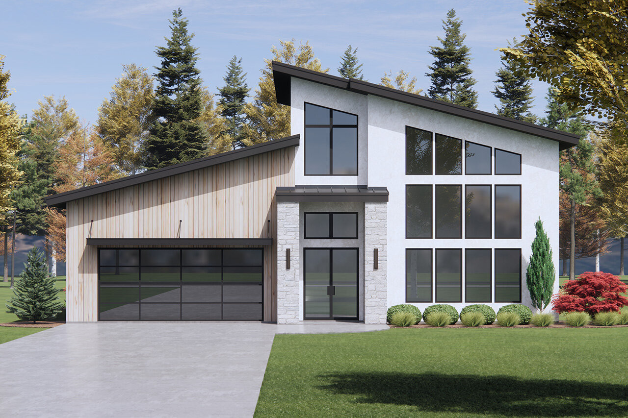 Tuck Under Garage Cape Diagram Plan 2070 New Home Floor Plan In