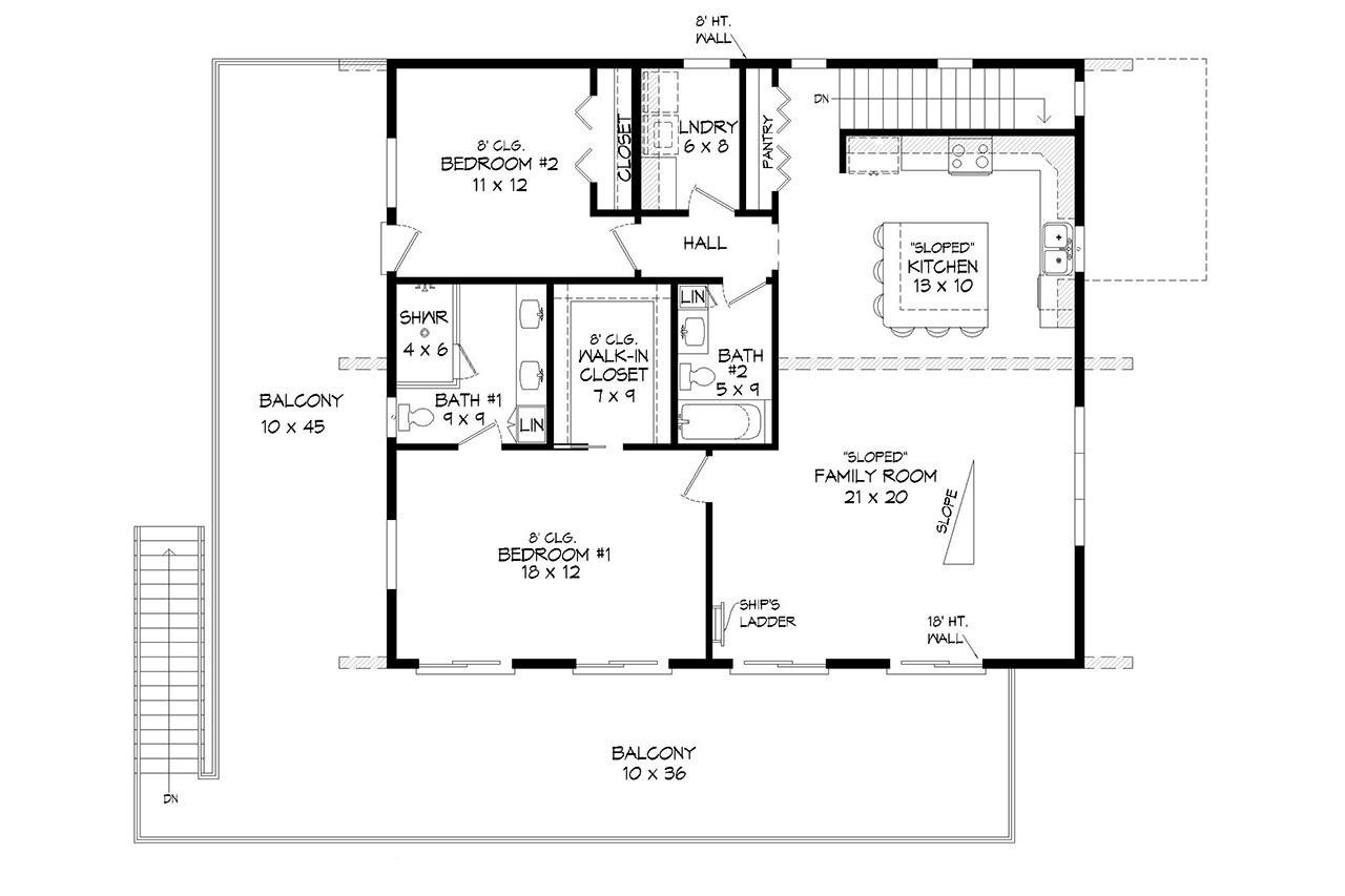 Eagle Eye View #71707 | The House Plan Company