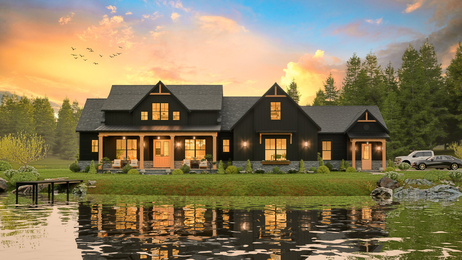 Pinecone Trail #87221 | The House Plan Company