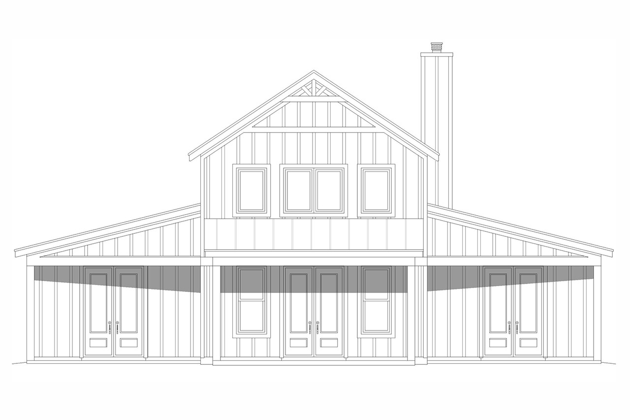 Lakefront Barndominium #64084 | The House Plan Company
