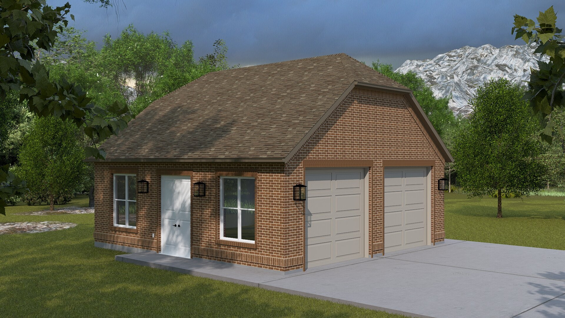 Simons Garage #63132 | The House Plan Company