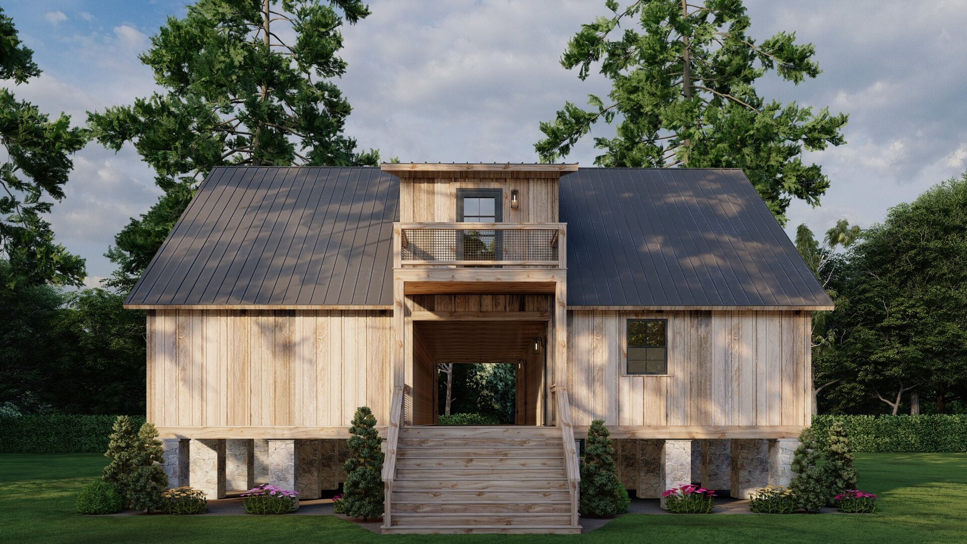 Rustic Camp Retreat #24971 | The House Plan Company