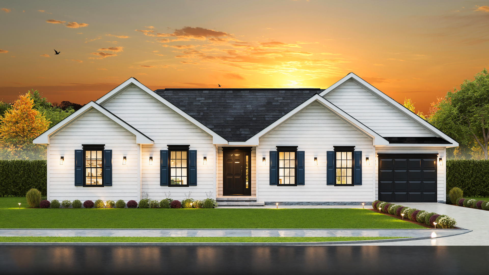 Nevada Ranch Home Plan - The House Plan Company