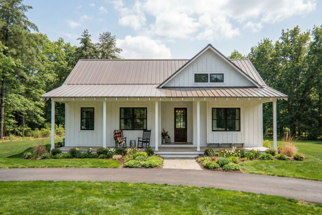 Madeline House Plan - 2BR Farmhouse | The House Plan Company